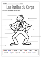 FRENCH - J'ai mal ... et Je suis malade - Worksheets by labellaroma ...