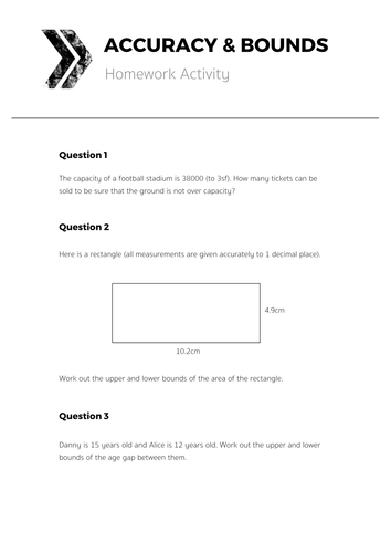 Accuracy & Bounds - Complete Unit of Work | Teaching Resources