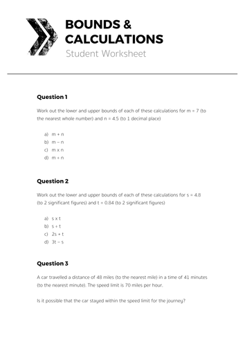 Bounds & Calculations - Complete Lesson by tomotoole - Teaching ...