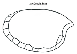 Blank Oracle Bone Template | Teaching Resources