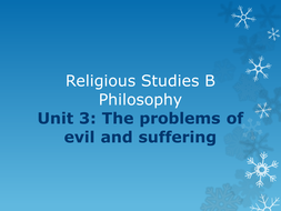 GCSE Philosophy Revision: Evil and Suffering | Teaching Resources