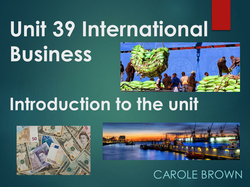 Introduction to International trade | Teaching Resources