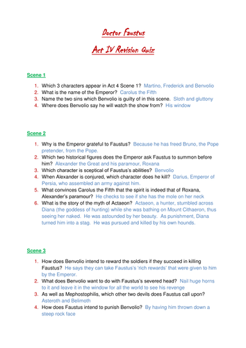 Doctor Faustus | Teaching Resources