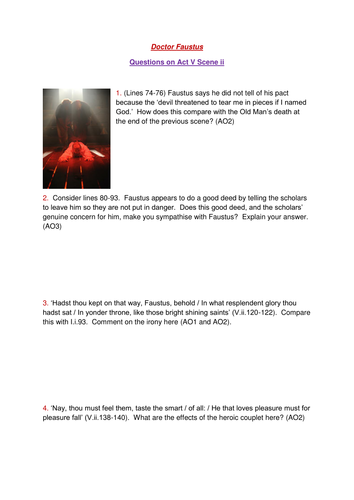 Doctor Faustus | Teaching Resources