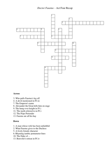 Doctor Faustus | Teaching Resources