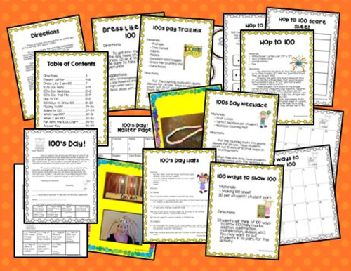 100th Day of School Fun Pack | Teaching Resources