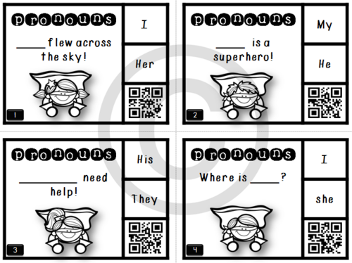 Pronouns Task Cards | Teaching Resources