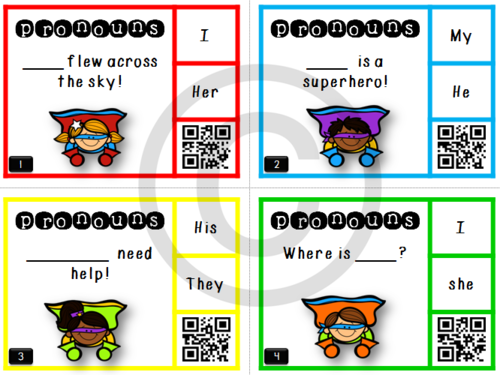 Pronouns Task Cards | Teaching Resources