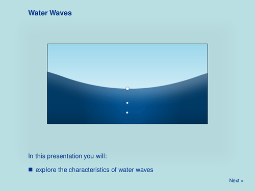 Waves and Vibrations - Water Waves | Teaching Resources