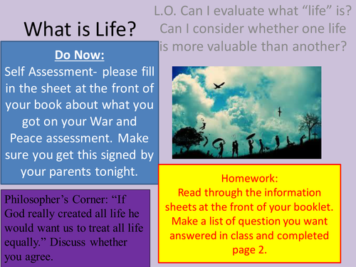 What is life | Teaching Resources