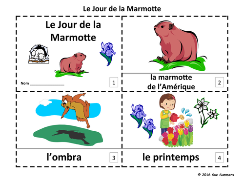 French Groundhog Day Booklets - Le Jour de la Marmotte | Teaching Resources