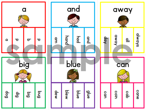 Sight Words Dolch Clip it Cards (Pre-Primer List) | Teaching Resources