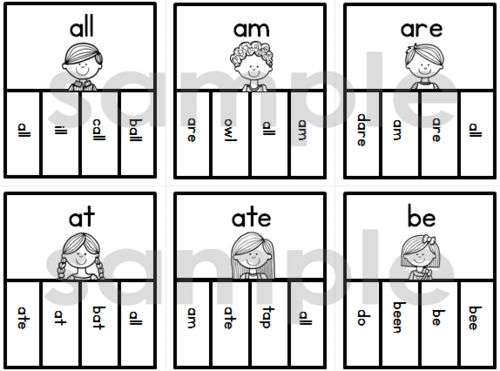 Sight Words Dolch Clip it Cards (Primer List) | Teaching Resources