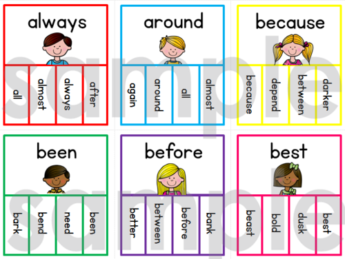 Sight Words Dolch Clip it Cards (Second Grade List) | Teaching Resources