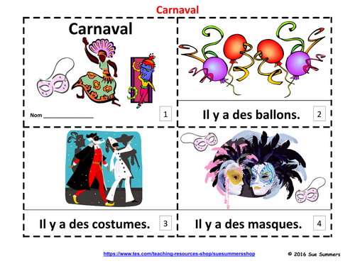 French Carnival Booklets - Carnaval | Teaching Resources