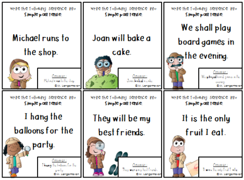 Simple Tense Game | Teaching Resources