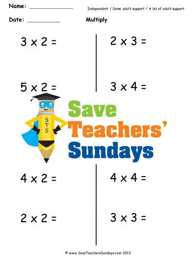 Multiplication and Division KS1 Worksheets, Lesson Plans and Plenary ...