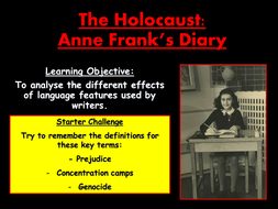 The Holocaust: Anne Frank's Diary | Teaching Resources