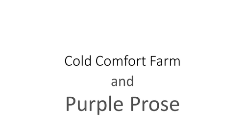 "Cold Comfort Farm", by Stella Gibbons | Teaching Resources