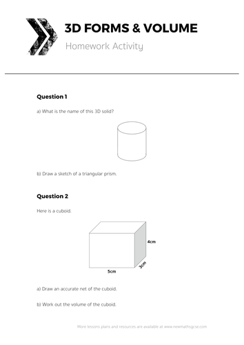 3D Forms & Volume - Complete Unit of Work | Teaching Resources