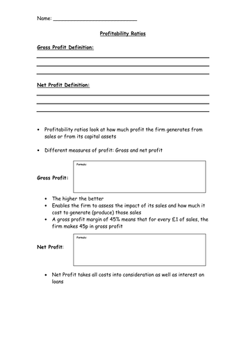 Profitability Ratios - Gross & Net Profit Margin - Income Statement ...