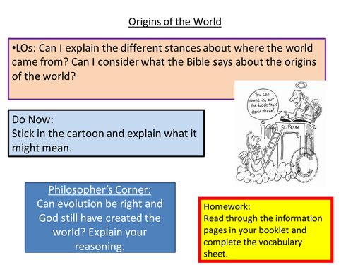 Origins of the World | Teaching Resources