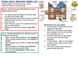 reducing energy use | Teaching Resources