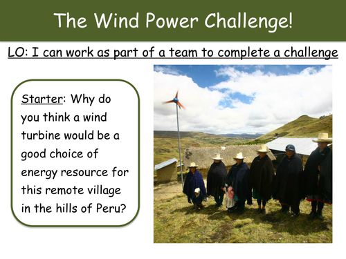 Wind Turbine Challenge | Teaching Resources
