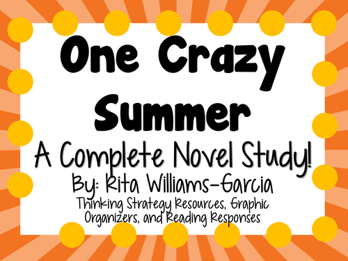 One Crazy Summer- A Complete Novel Study | Teaching Resources