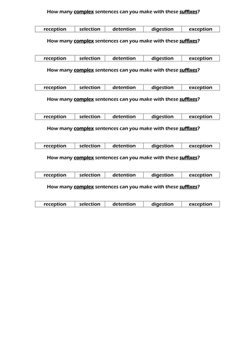 Year 4 English Starters Suffixes and Prefixes, homophones, shun, gue ...
