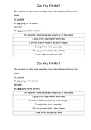 Verb Inflections Homework | Teaching Resources