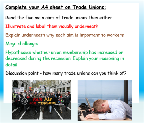 Trade Unions | Teaching Resources