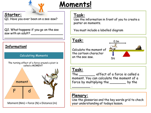 SEN Key Stage 3: Moments | Teaching Resources SEN Key Stage 3: Moments | Teaching Resources