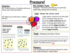 SEN Key Stage 3: Pressure | Teaching Resources
