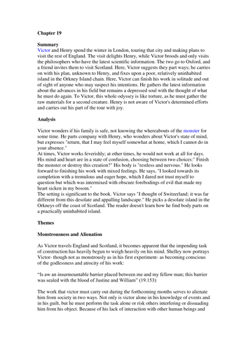 Mary Shelley Frankenstein Lessons AQA A Level | Teaching Resources