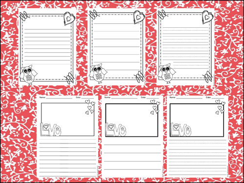 Valentine's Day Writing Paper | Teaching Resources