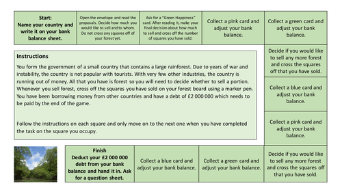 Deforestation Scenario game for AQA GCSE Biology and Science Trilogy ...