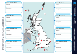 UK surrounding seas KS2 Geography | Teaching Resources