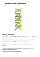 Genetics and Inheritance Booklet | Teaching Resources