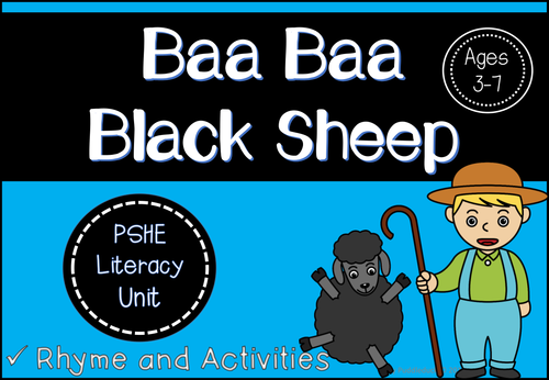 Nursery Rhymes - Baa, Baa, Black Sheep Unit of Work (EYFS/KS1 ...