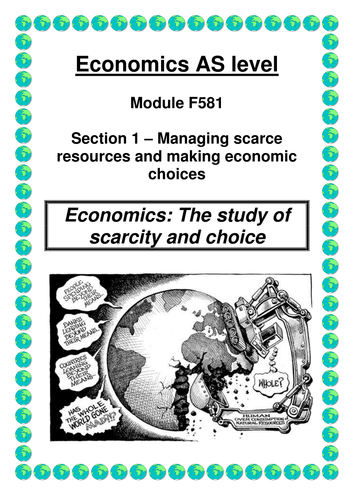 OCR A LEVEL ECONOMICS Unit 1 Booklet 1 | Teaching Resources