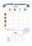 German Battleships Game - Pets | Teaching Resources