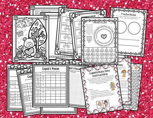Valentine's Day Maths & Literacy BUNDLE for Year 4 | Teaching Resources