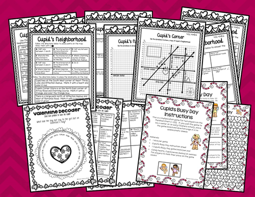 Valentine's Day Math & Literacy BUNDLE for 4th Grade | Teaching Resources