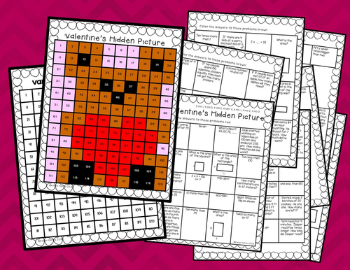 Valentine's Day Math & Literacy BUNDLE for 4th Grade | Teaching Resources