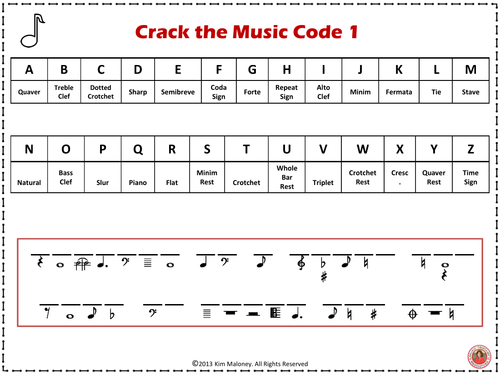 Music Puzzles: Crack the Music Code by AussieMusicTeacher - UK Teaching ...