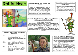 Robin Hood- Who was he? Interpretations? Source inquiry assessment by ...