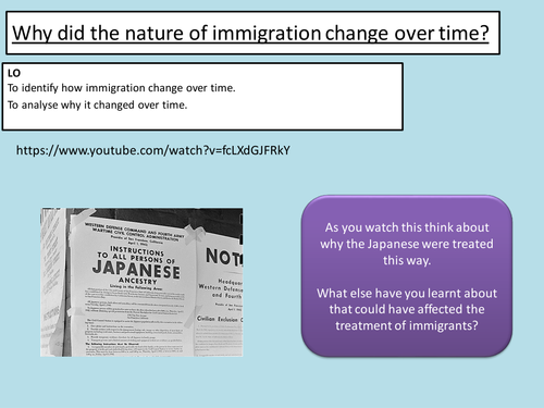 Immigration change in America (In Search of the American Dream ...