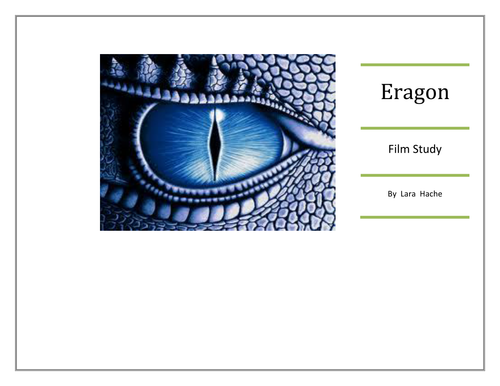 Eragon - Study guide for the film. | Teaching Resources
