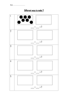 Number bonds - Making 4, 5, 6, 7 & 8 - differentiated - 11 worksheets ...